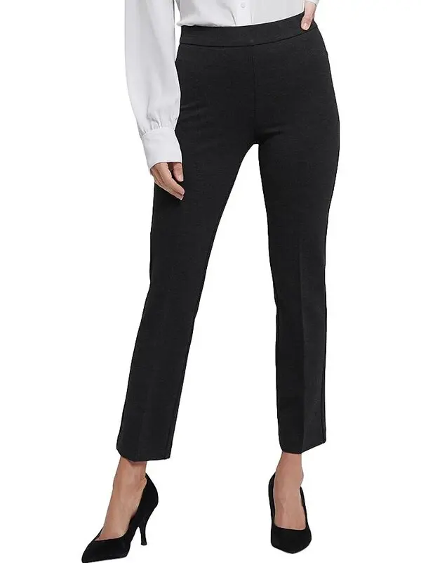 NYDJ Pull On Slim Ankle Pants - Charcoal Heather