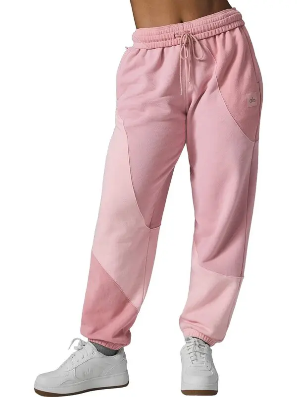 Alo Yoga Make Waves Sweatpant - Sunset Pink Tonal