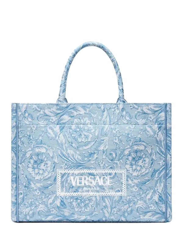 Versace Barocco Athena Tote Bag - Blue