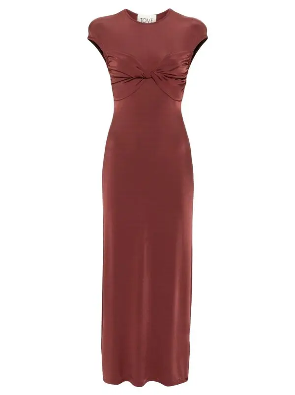 Tove Mali Twisted Maxi Dress - Red