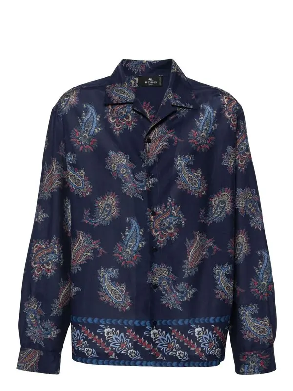 Etro Paisley-print Shirt - Blue