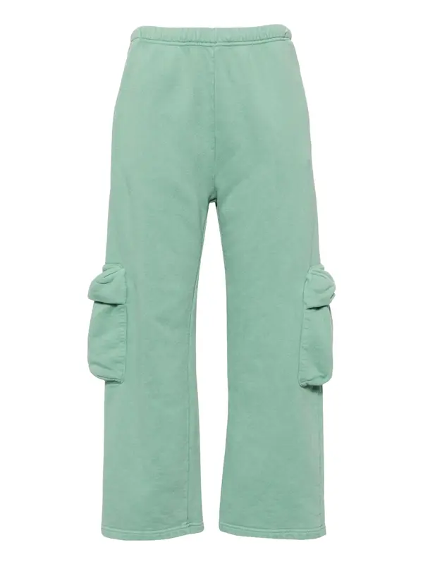 Collina Strada Cotton Cargo Track Pants - Green