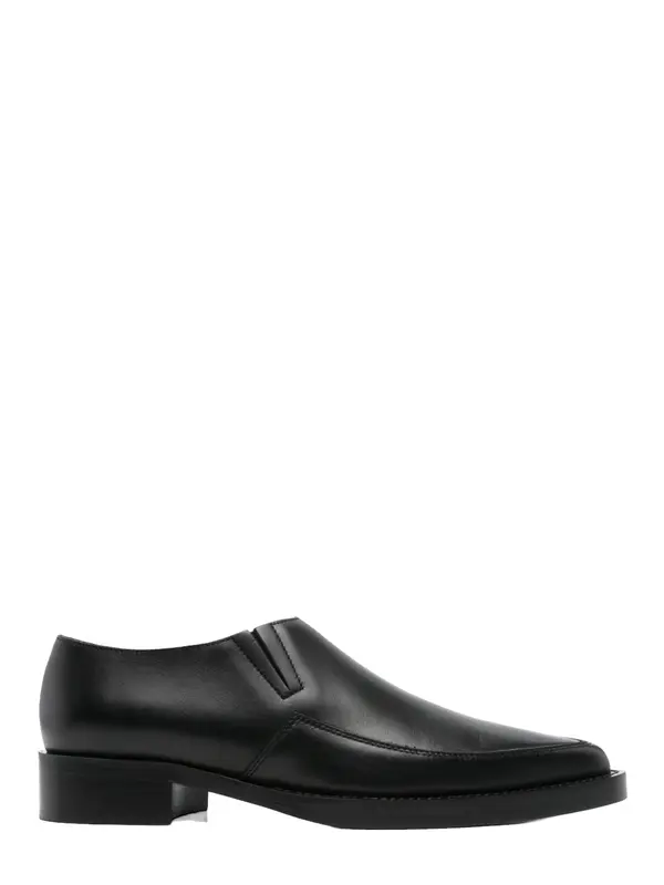 Fabiana Filippi Pointed-toe Leather Loafers - Black