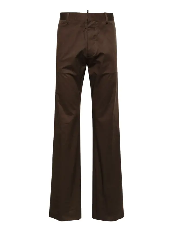 Dsquared2 Mid-rise Twill Chino Trousers - Brown