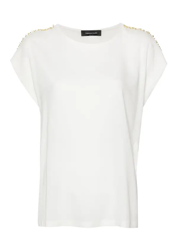 Fabiana Filippi Bead-embellished Blouse - Neutrals