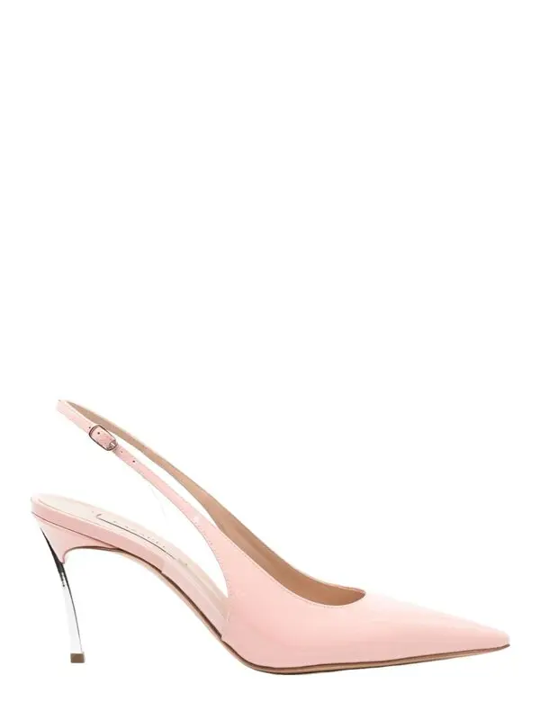 Casadei Transparent-panel Slingback Pumps - Pink