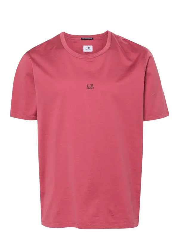 C.P. COMPANY Logo-printed Cotton T-shirt - Pink