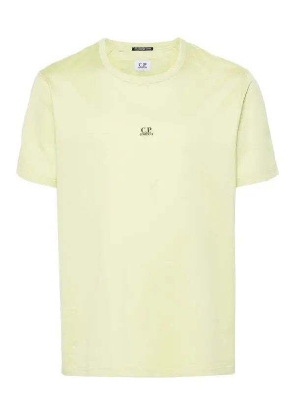 C.P. COMPANY Logo-printed Cotton T-shirt - Yellow