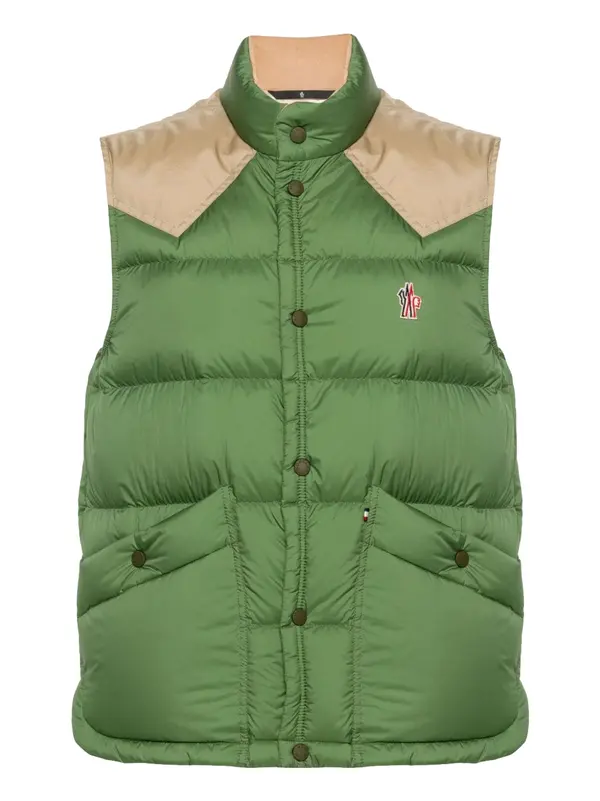 Moncler Veny Down Gilet - Green