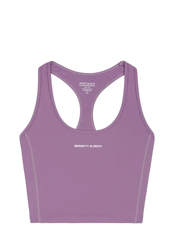 SPORTY & RICH Sr Bold Sports Tank Top - Purple