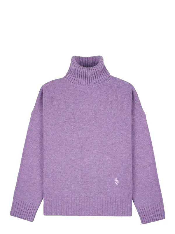 SPORTY & RICH Src Wool Jumper - Purple