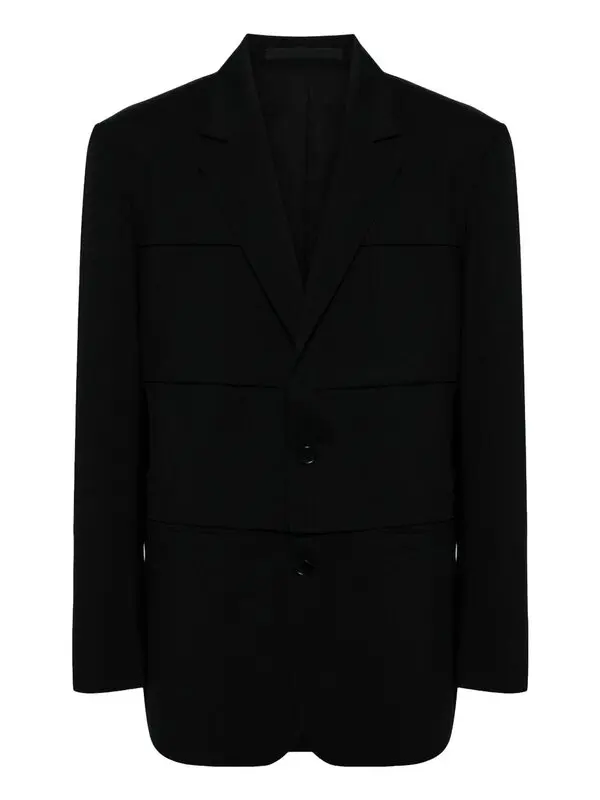 SONGZIO Single-breasted Notch-lapel Blazer - Black