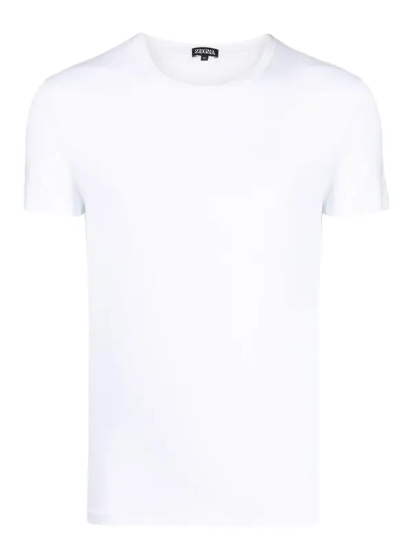 Zegna Short-sleeved Stretch-cotton T-shirt - White