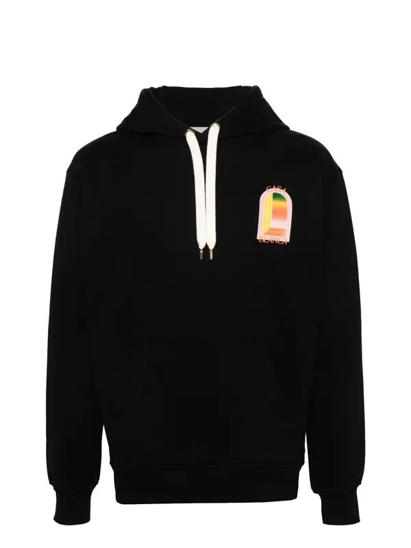 Casablanca Gradient L'arche Hoodie - Black