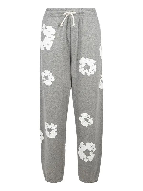DENIM TEARS Drawstring Wreath Track Pants - Grey
