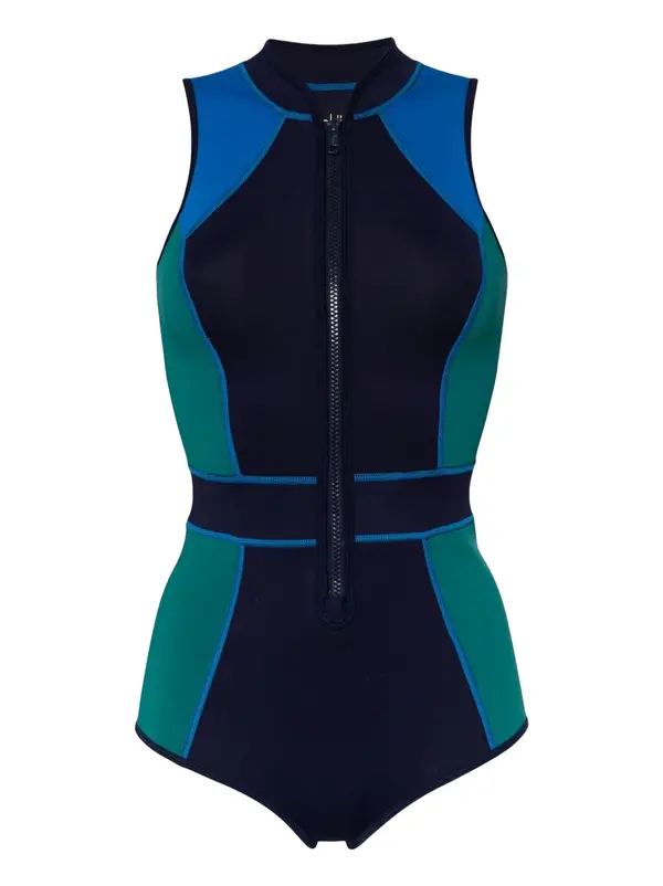 DUSKII Colour-block Swimsuit - Blue
