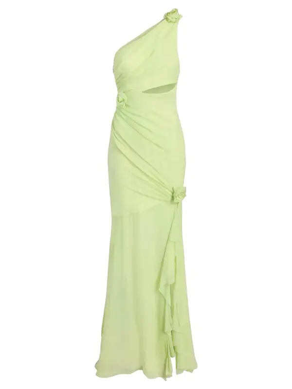 Cinq À Sept Kaleb One-shoulder Gown - Green