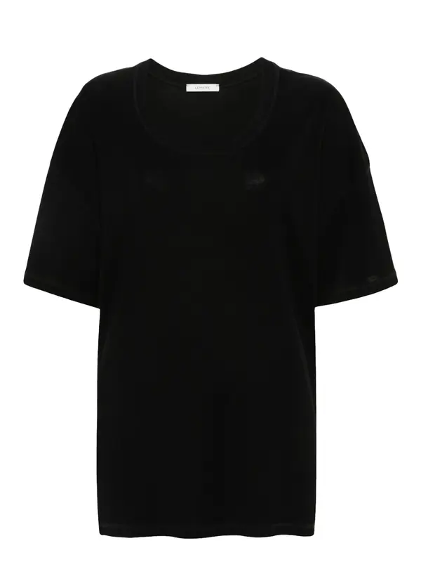 LEMAIRE Drop-shoulder T-shirt - Black