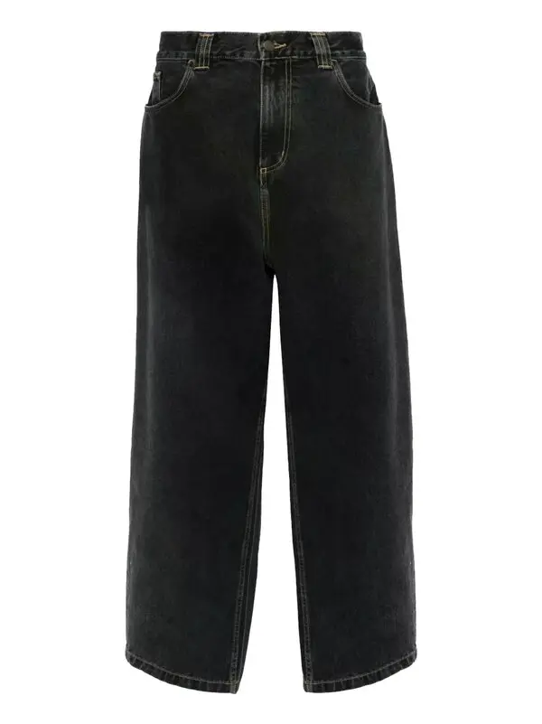 Carhartt Work In Progress Brandon Mid-rise Straight-leg Jeans - Black