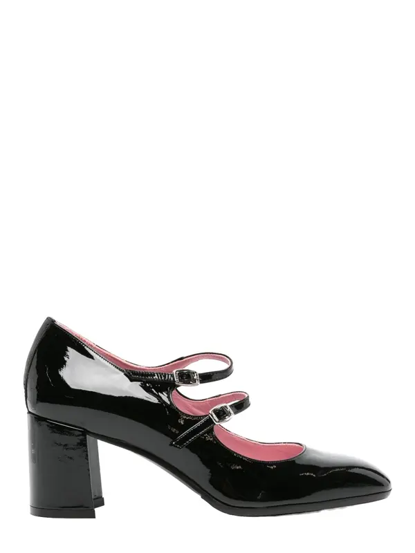 CAREL Patent-leather Mary Jane Pumps - Black
