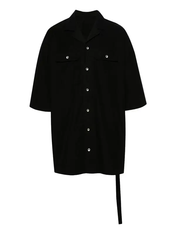 Rick Owens Magnum Tommy Longline Shirt - Black