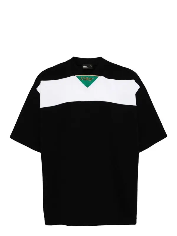 Kolor Stripe-detail Jersey T-shirt - Black