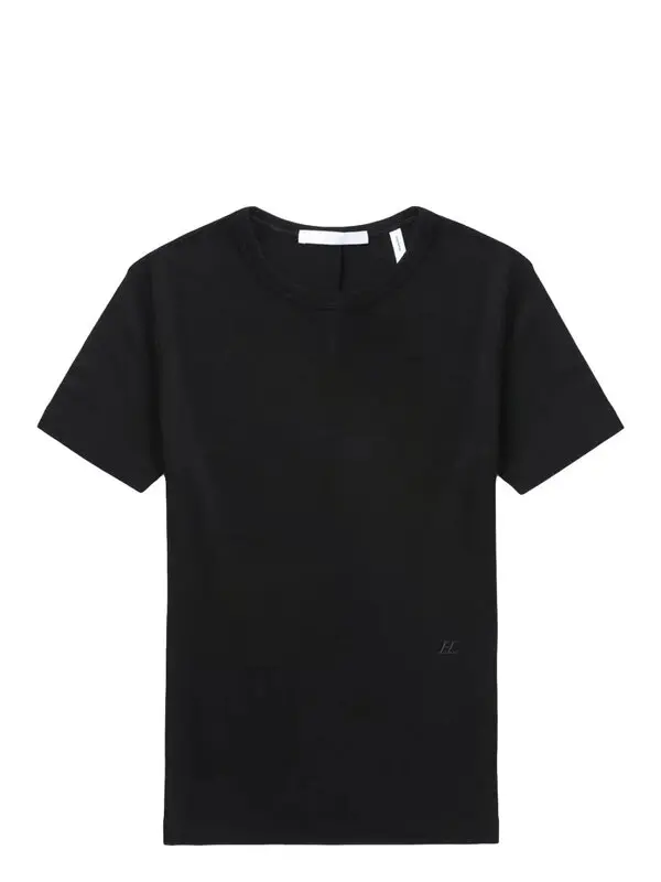 Helmut Lang Shrunken Ribbed-knit Top - Black