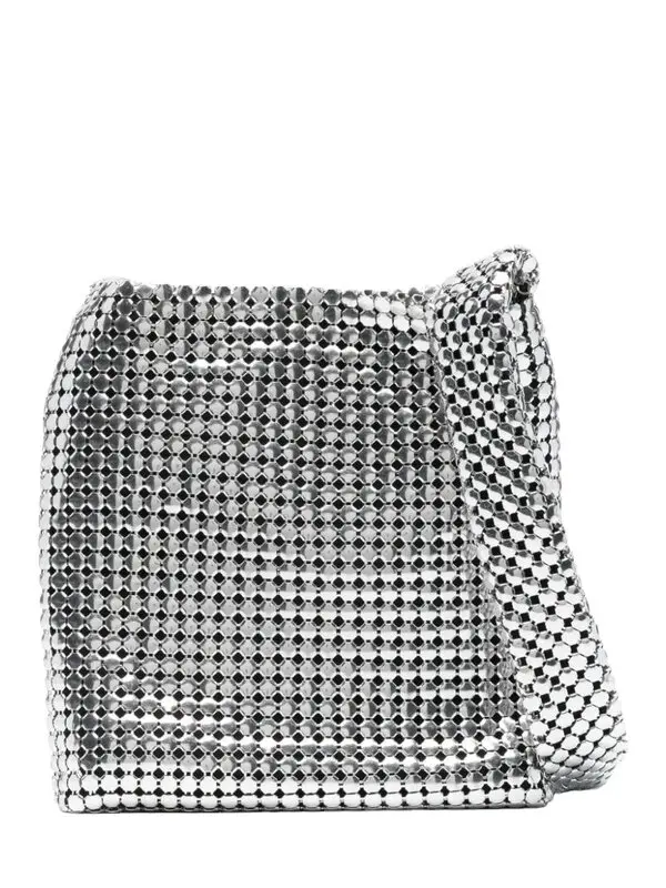 Rabanne Mini Pixel Shoulder Bag - Silver