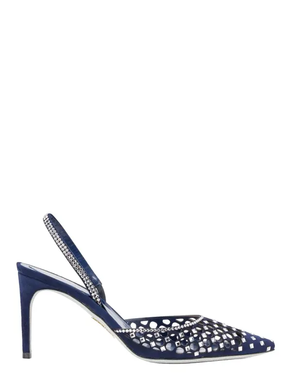 Rene Caovilla Carrie Slingback Pumps - Blue