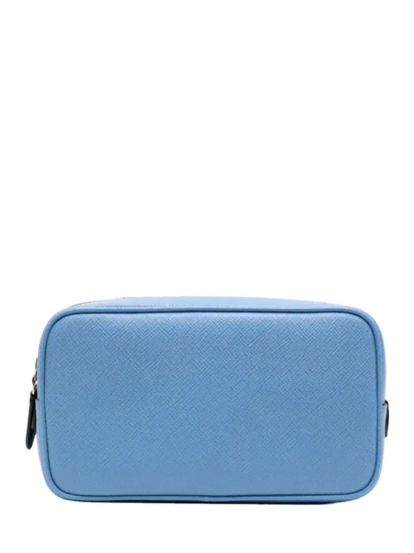 Smythson Double-zip Washbag - Blue