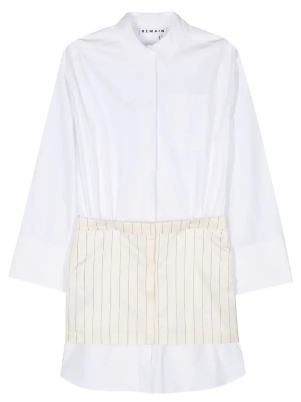 Remain Birger Christensen Layered Mini Dress - White