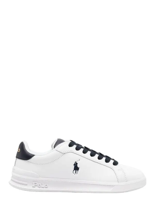 Ralph Lauren Heritage Court Ii Leather Sneakers - White