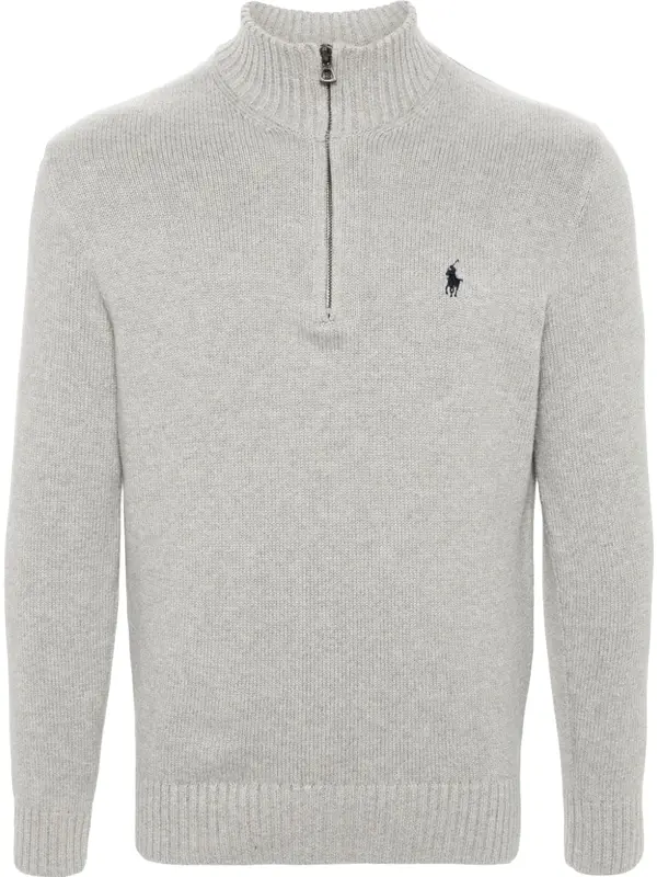 Ralph Lauren Cotton Jumper - Grey
