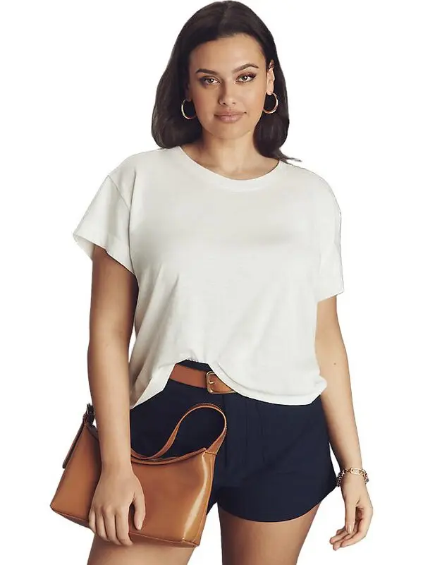 PILCRO The Billy Regenerative Cotton Crew-neck T-shirt - Ivory