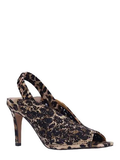 J. Reneé Odila Slingback Sandal - Brown/ Black