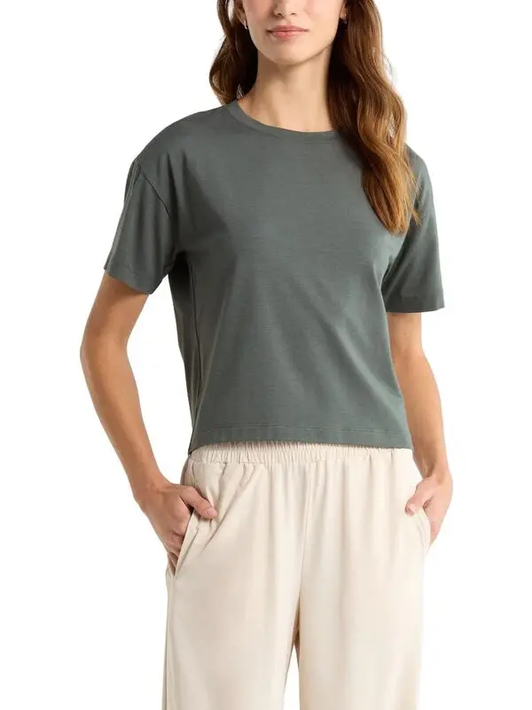Zella Crewneck T-shirt - Green Urban