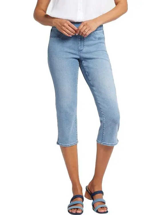 NYDJ Dakota Side Slit Capri Jeans - Corfu