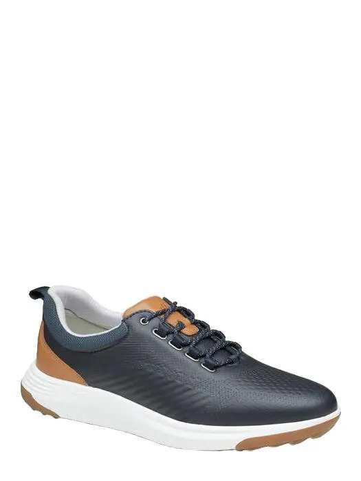 Johnston & Murphy Amherst Gl1 Sport Hybrid Waterproof Golf Sneakers - Navy Coated Knit