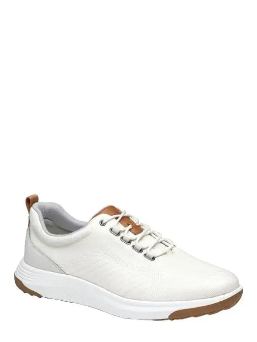 Johnston & Murphy Amherst Gl1 Sport Hybrid Waterproof Golf Sneakers - White Coated Knit