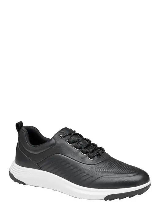 Johnston & Murphy Amherst Gl1 Luxe Hybrid Golf Sneakers - Black Waterproof Full Grain