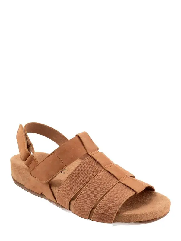 Softwalk Burnaby Slingback Sandal - Tan Nubuck