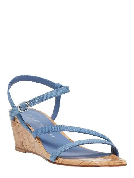 STUART WEITZMAN Oasis 50 Wedge Sandal - Washed