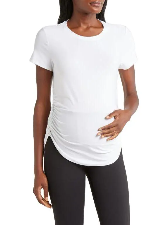 Beyond Yoga One & Only Featherweight Maternity T-shirt - Cloud White