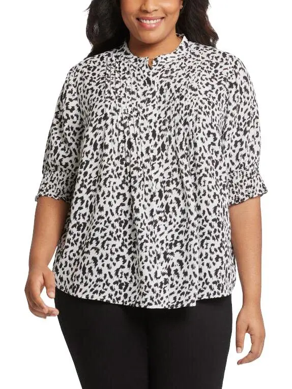 NYDJ Printed Peasant Top - Gato