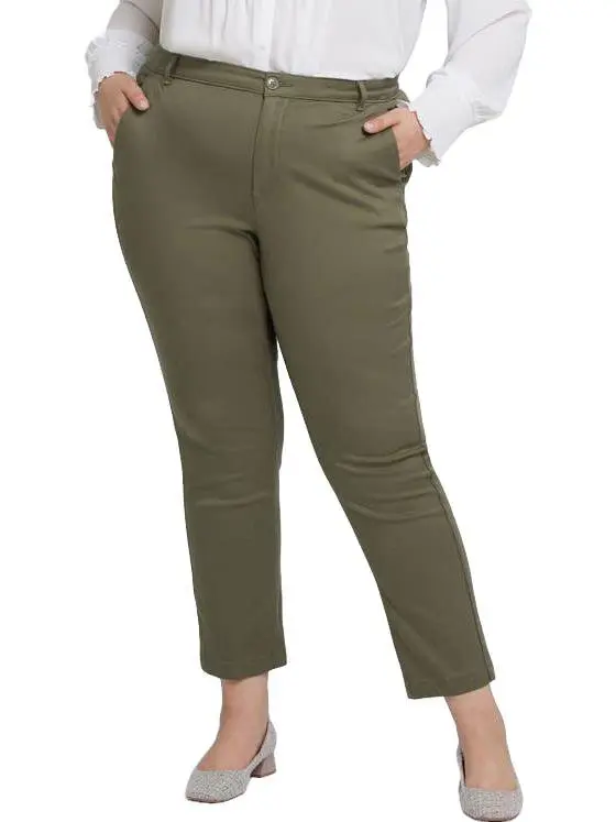 NYDJ Sadie Slim Pants - Avocado