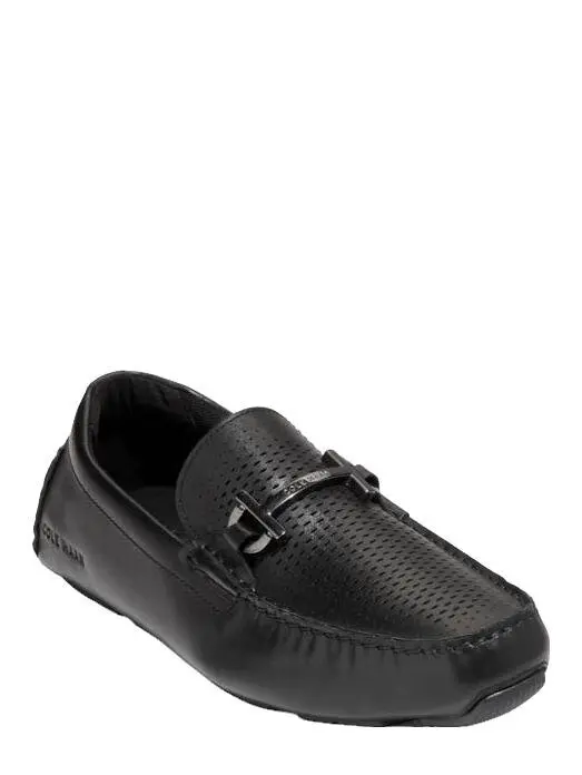 Cole Haan Grand Laser Bit Driving Loafer - Black/black