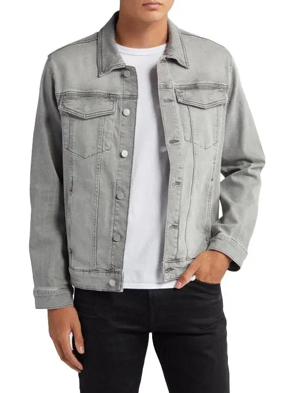 DL1961 Vaughn Denim Trucker Jacket - Light. Smoke (performance)