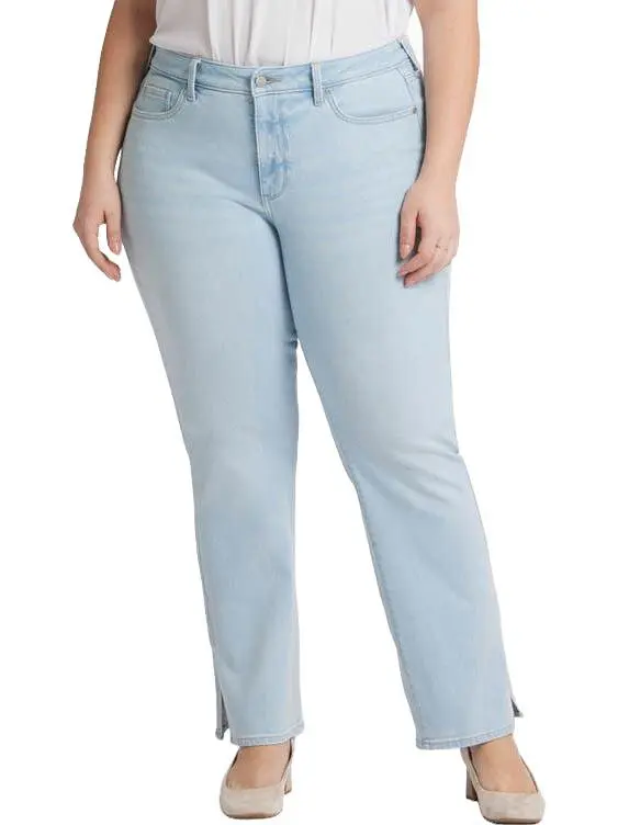 NYDJ Barbara Side Slit Bootcut Jeans - Oceanfront