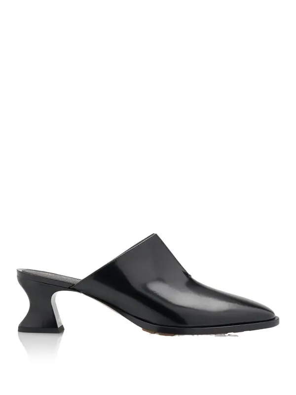 Bottega Veneta Cha-cha Vinyl Mules - Black