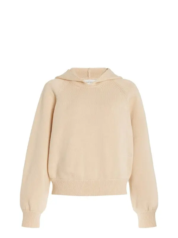HIGH SPORT Park Hooded Knit Cotton Sweater - Neutral